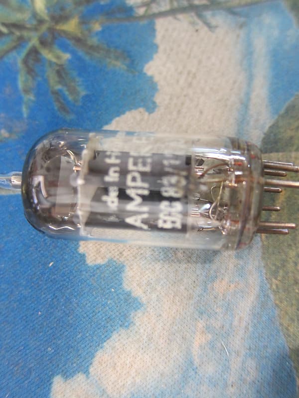 Vintage Amperex ECC83/12ax7 early Foil D Getter, 1950s, | Reverb