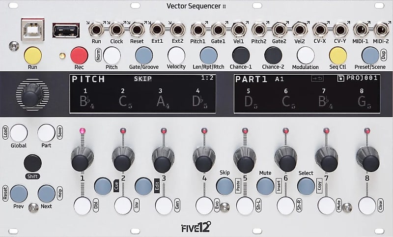 FIVE12 VECTOR SEQUENCER MK2 SILVER : B-STOCK : [DETROIT | Reverb