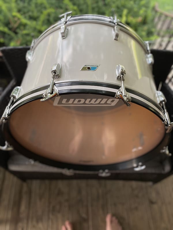Ludwig Virgin 3-ply 70s - White Cortex | Reverb
