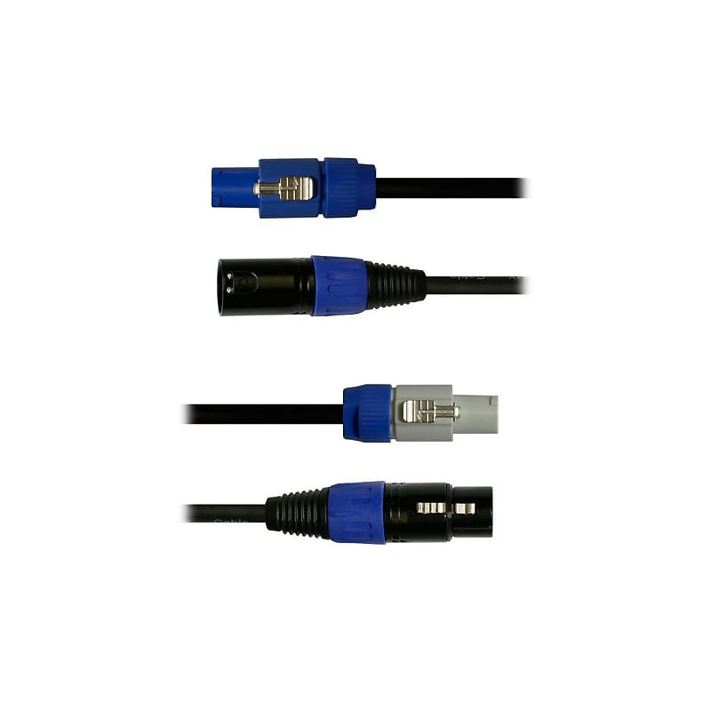 Blizzard Lighting 10' PowerCon Male-Blue to Male-White and | Reverb