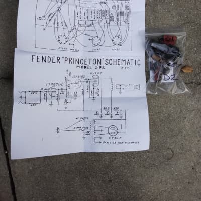 Vintage 1954 Fender 5D2 Tweed Princeton - Rehoused in B&H Cab | Reverb