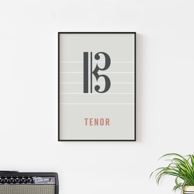Alto Clef Print - Music Theory Poster, Composer Wall Art, | Reverb UK