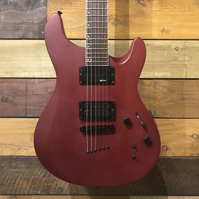 Fernandes Sustainer Dragonfly DFX in Worn Red Satin (WRS) | Reverb