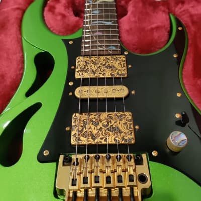 2021 Ibanez PIA3761 Steve Vai Signature Envy Green w/OHSC | Reverb