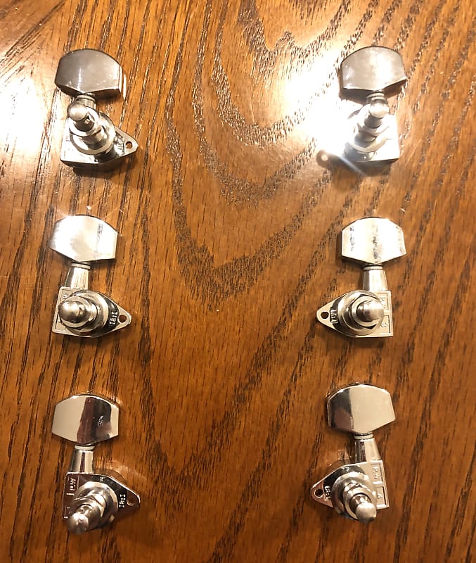 Martin Tuning Machines and Bridge Pins 2000’s Nickel | Reverb