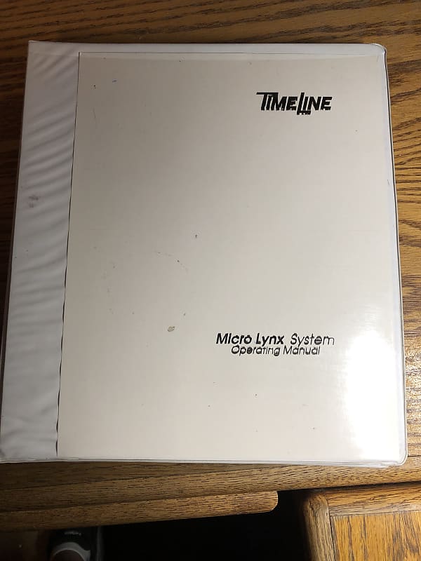 Timeline Micro Lynx Operating Manual - Original Factory | Reverb