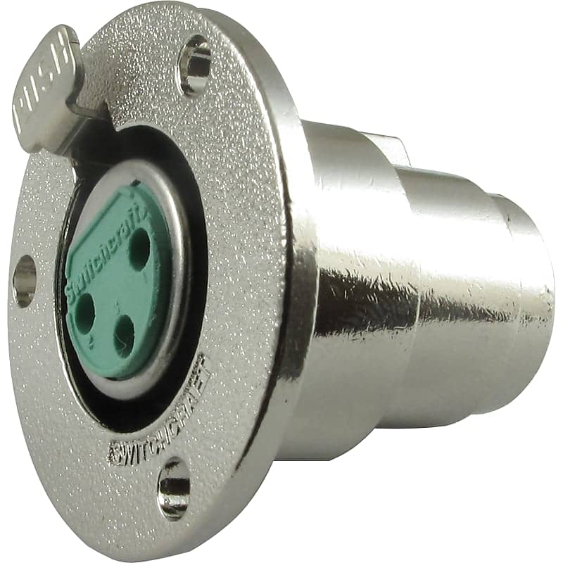 XLR Jack - Switchcraft, premium, circular panel-mount, Male / | Reverb