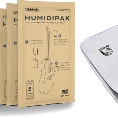 D'Addario Humidikit Bundle with Humidipak and Humiditrak | Reverb