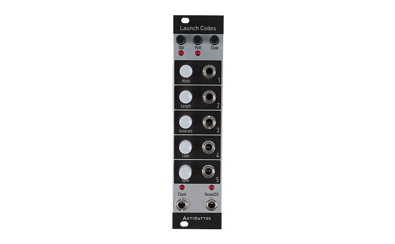 Antimatter Audio Launch Codes 5CH Trigger / Gate Sequencer | Reverb