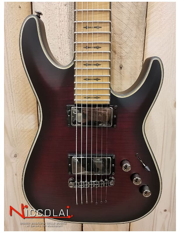 Schecter Hellraiser Extreme Maple C-7 Crimson Red Burst | Reverb