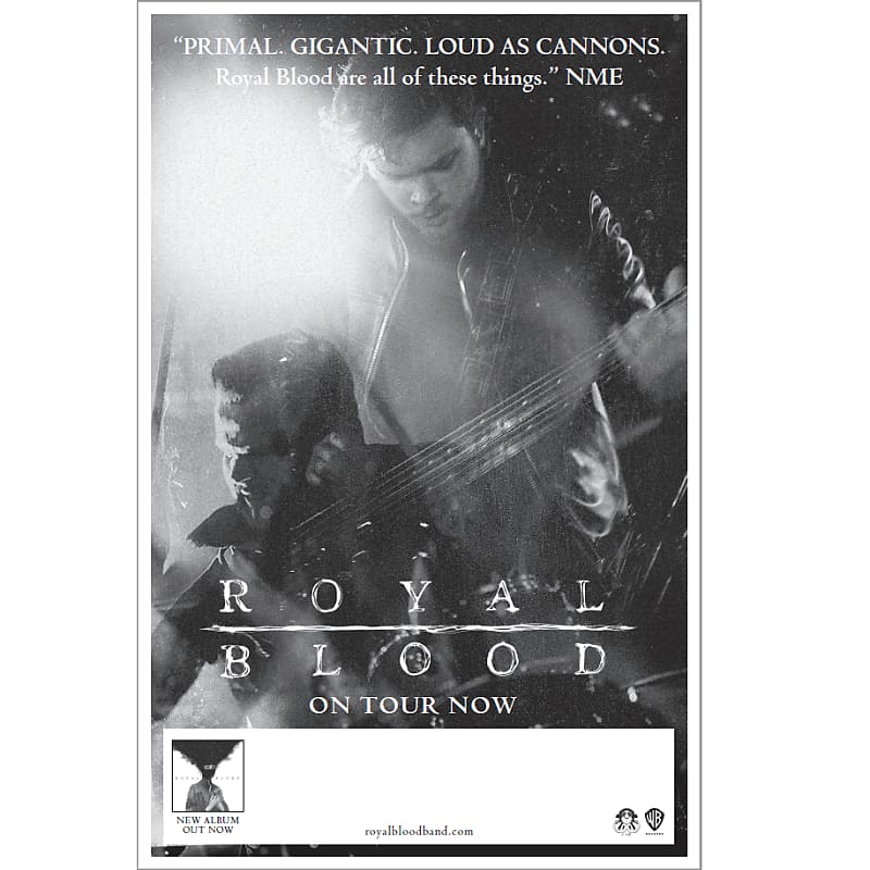 Royal Blood Ltd Ed New Rare Tour Poster! Muse Queens Of The | Reverb