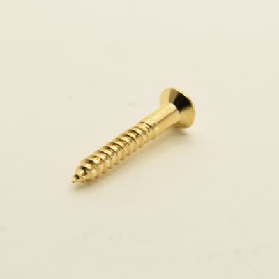 Gold Steel Tele Bridge Screws 3.5mm x 25mm - 12 | Reverb