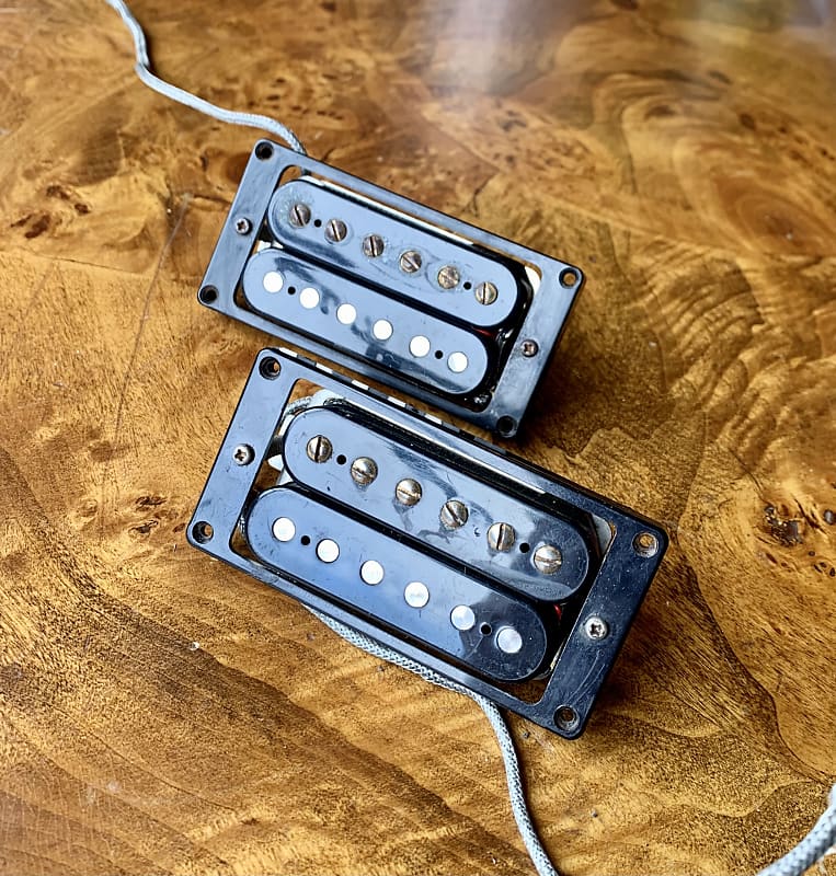 Maxon U1000 PAF humbucker pickups c 1980 Gold original | Reverb