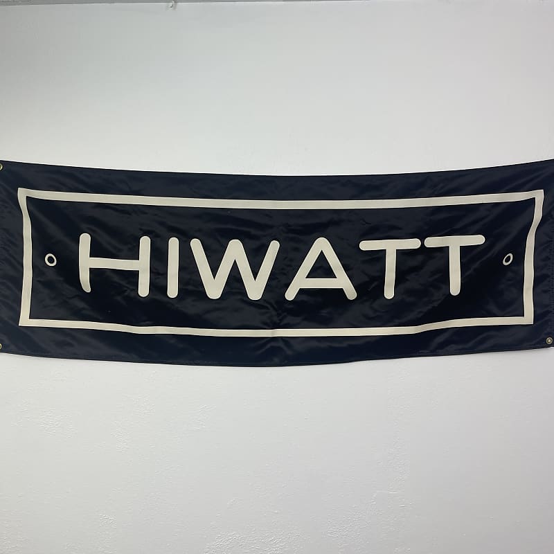 Authentic Vintage Hiwatt Banner | Reverb