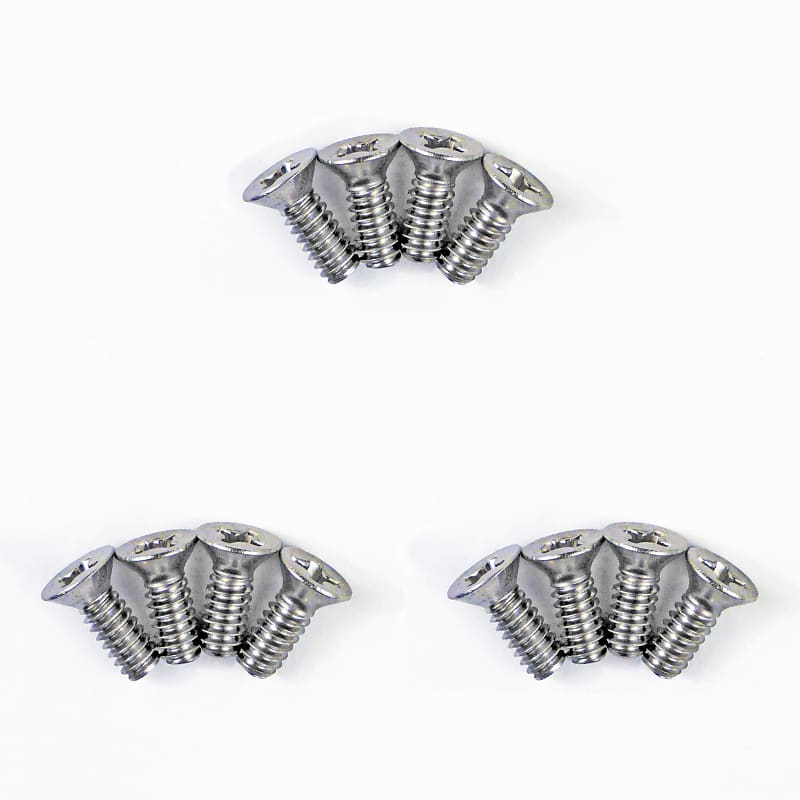 JHS Pedal Bottom Plate Replacement Screw - 12 Pack Stainless | Reverb