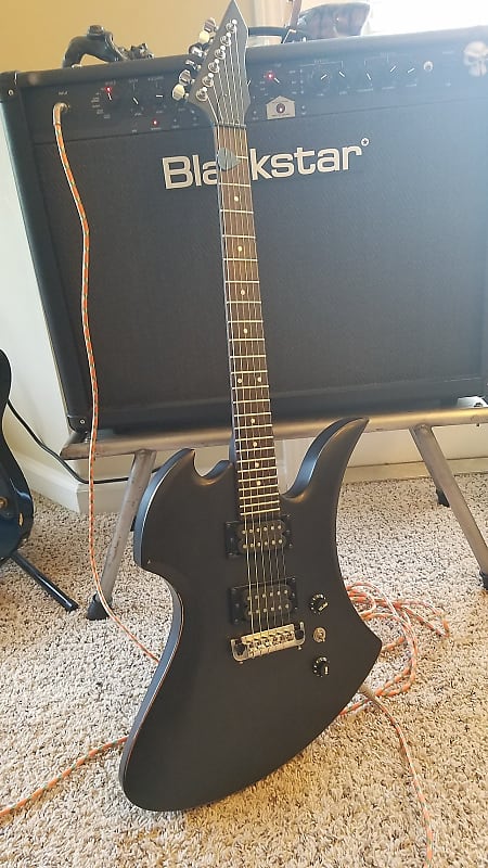 B.C. Rich Mockingbird Bronze Custom Relic Flat Black | Reverb