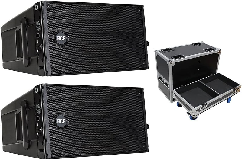 2x Rcf Hdl 10 A Active Line Array Speaker Prox Reverb