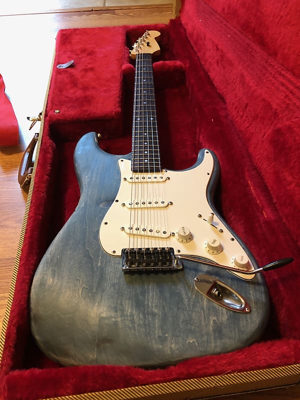 Partscaster Strat Stratocaster 1996 - Marine Blue | Reverb