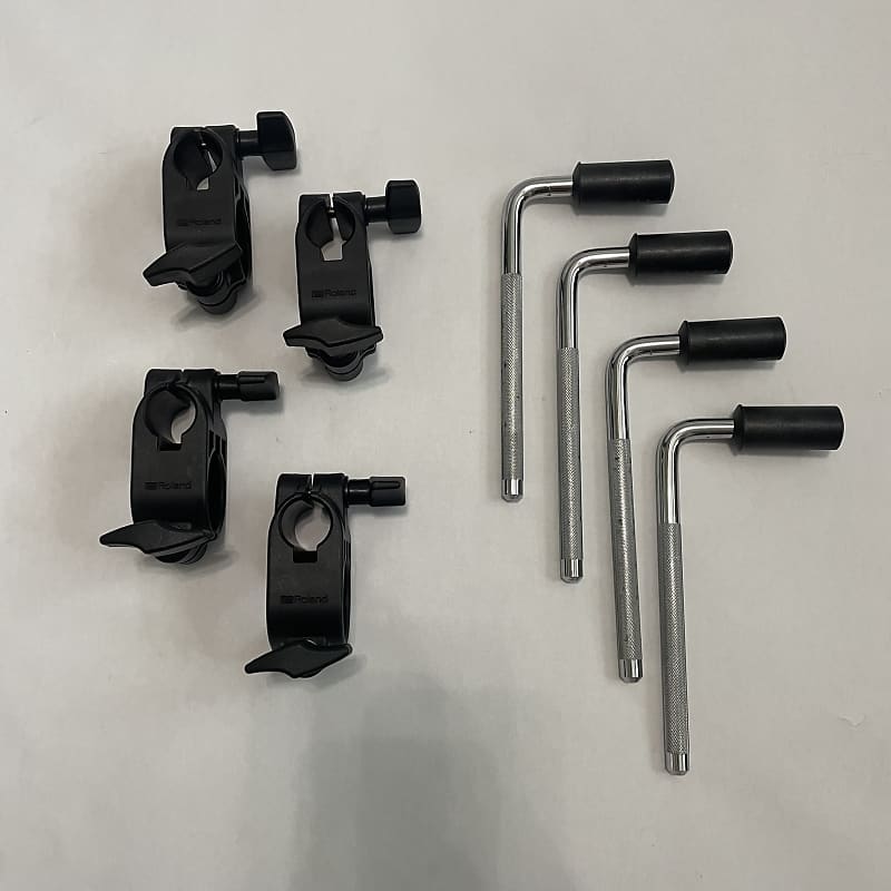 (4) - Roland MDH-6U Clamps & L Arms V Drums | Reverb