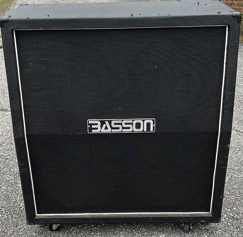 Basson B412BKSL 300 Watt 8 Ohm 4x12 Angled Speaker Cabinet | Reverb
