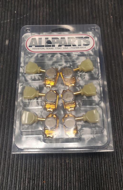 Gotoh Kluson Style Locking Tuners 3x3 - Gold | Reverb