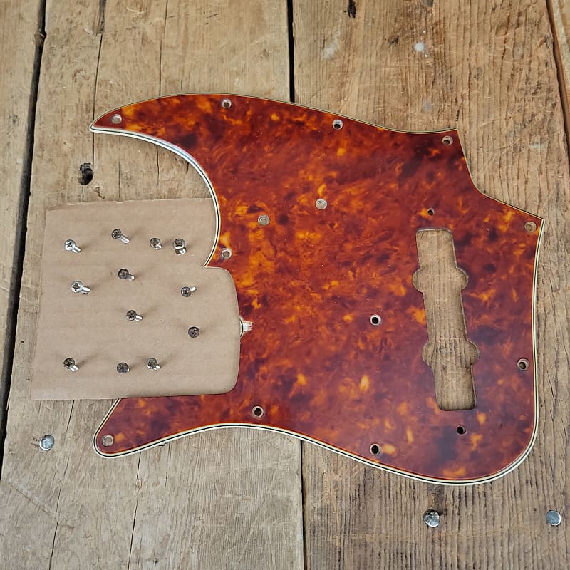 Fender Jazz Bass Pickguard Tortoise Shell with Screws 1963 | Reverb