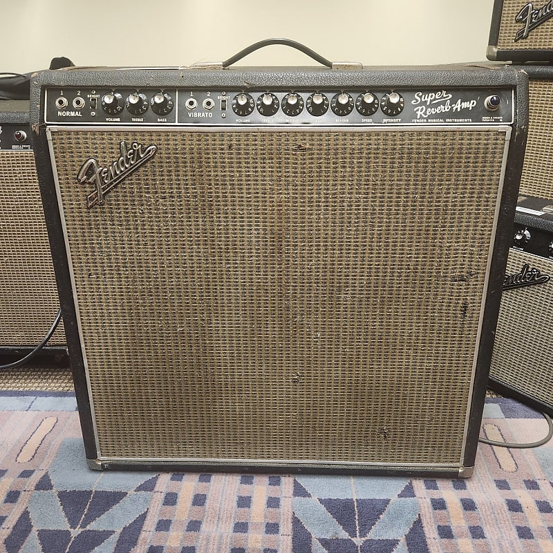 1966 Fender Super Reverb head in 1968 Cabinet | Reverb