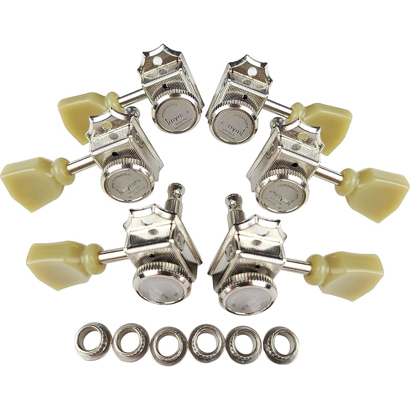 3X3 Guitar Lock String Tuning Pegs – Nickel Silver Vintage | Reverb