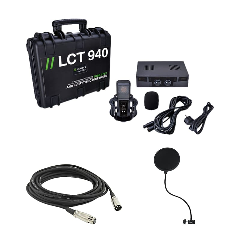 Lewitt LCT 940 Tube Condenser Microphone with Microphone Pop | Reverb