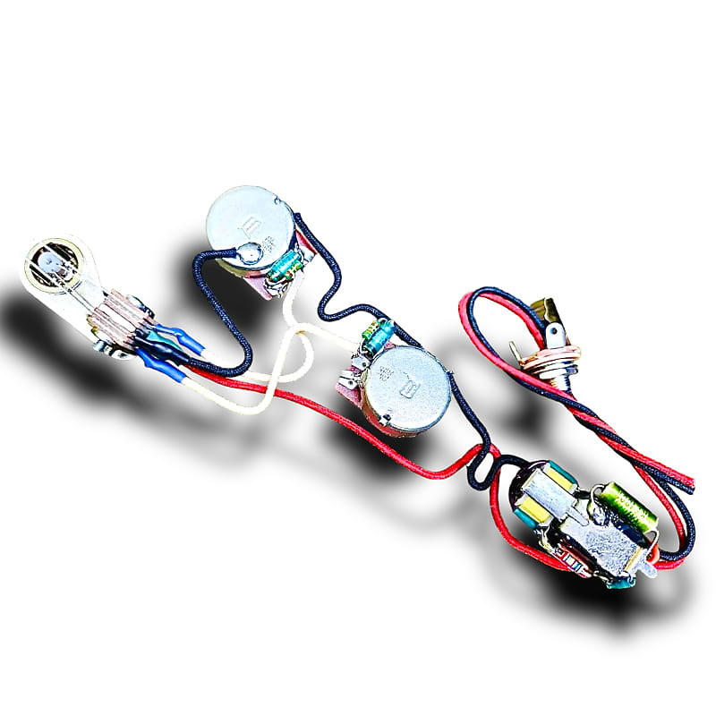 Gibson Flying V Wiring Harness w/ Fixed Wah and Bass Cut | Reverb