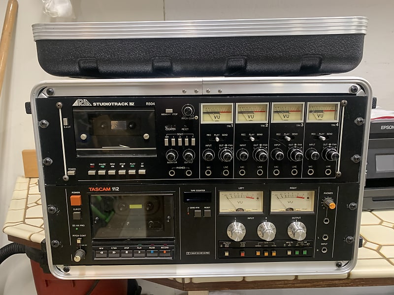 Aria Studiotrack R504 + Tascam 112 cassette combo | Reverb