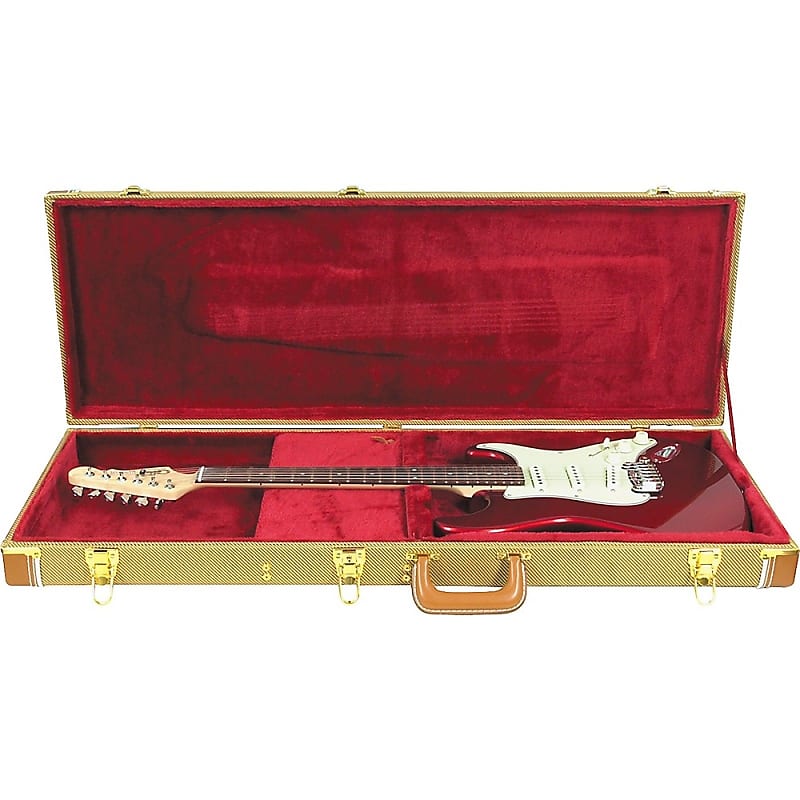 Deluxe Electric Guitar Hard Case Tweed Free Shipping | Reverb