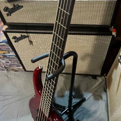 Carvin Icon IC5 -5 String Bass Guitar 2010 - Ruby Red | Reverb