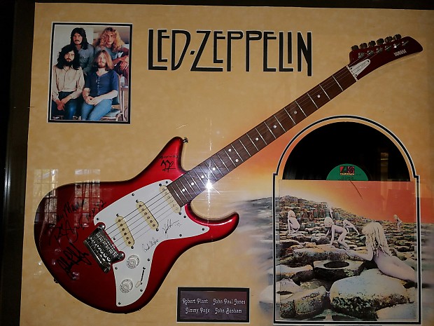 Led Zeppelin Autographed Guitar | Reverb