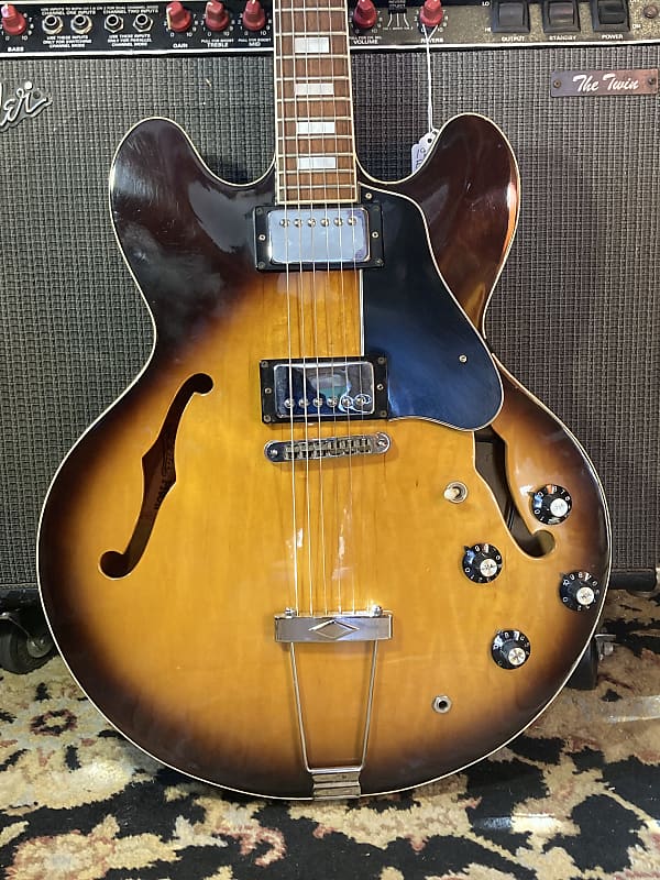 Aria Pro ll MIJ ES-700 335 Style 1980 - Vintage Sunburst | Reverb