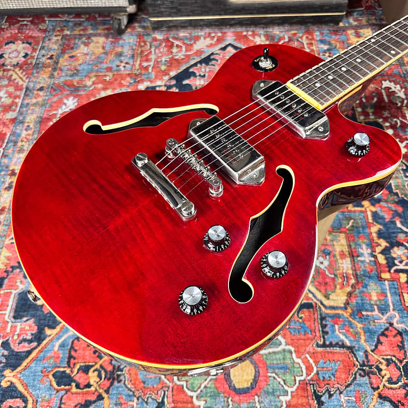 Epiphone Wildkat Studio Flame Top Semi Hollow P90s 2015 | Reverb