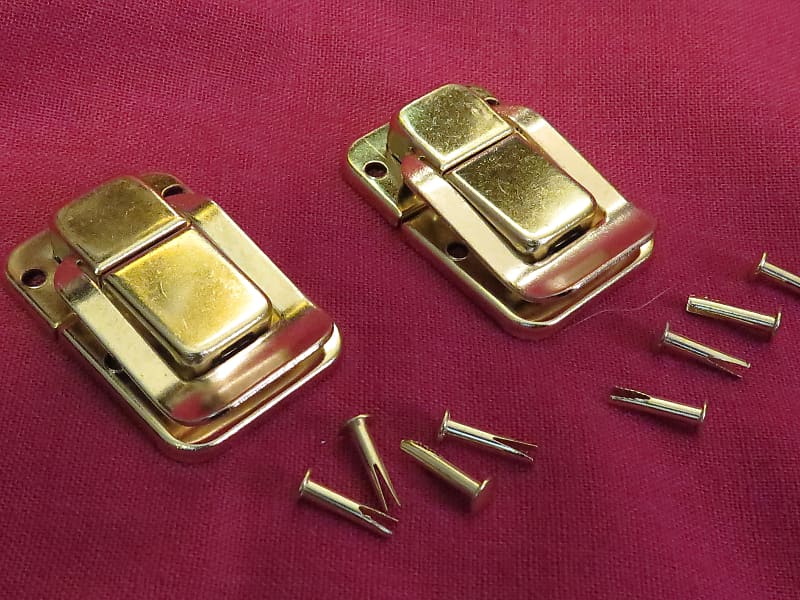TKL gold case latch set latches for economy cases | Reverb Australia