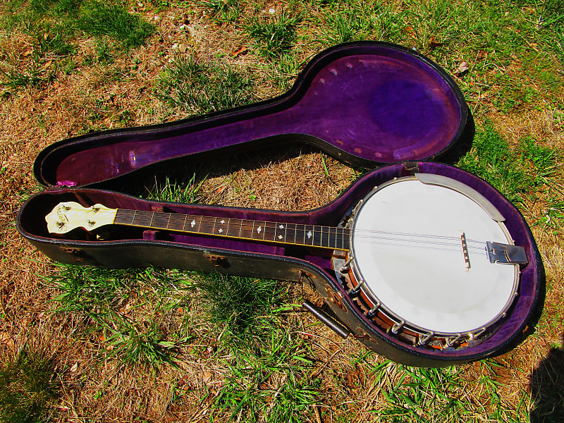 Wm. Lange Supertone Tenor Banjo, 1930, Resonator, Grover | Reverb