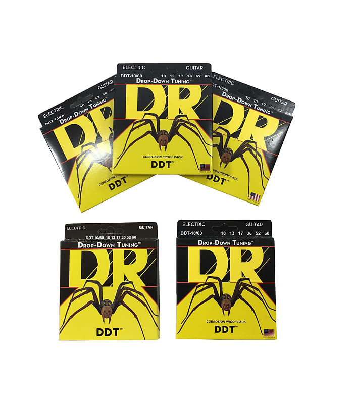 DR Guitar Strings 5 Pack Electric DDT Drop Down Tuning | Reverb UK