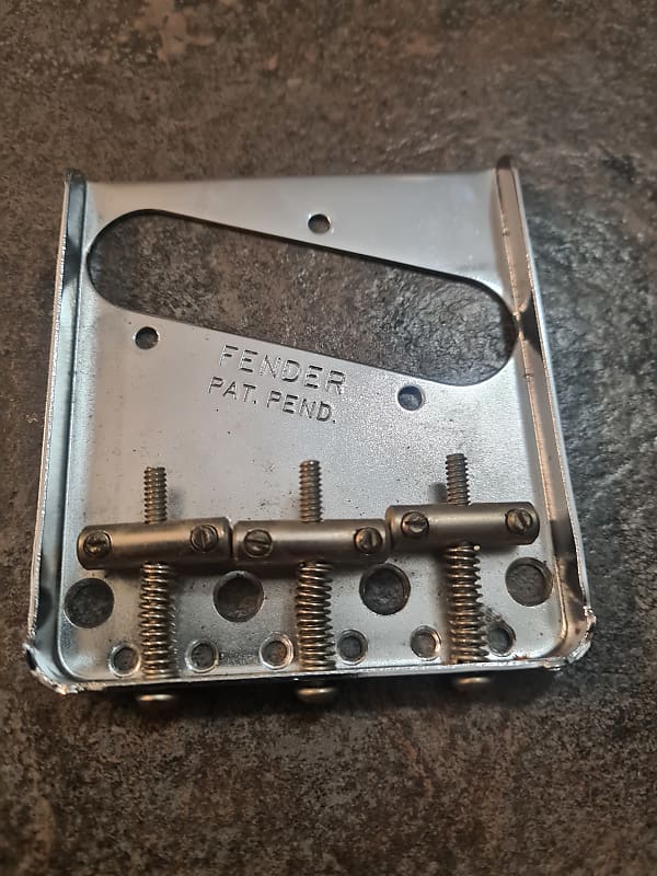Fender Telecaster Pat Pending Bridge & saddles | Reverb Australia
