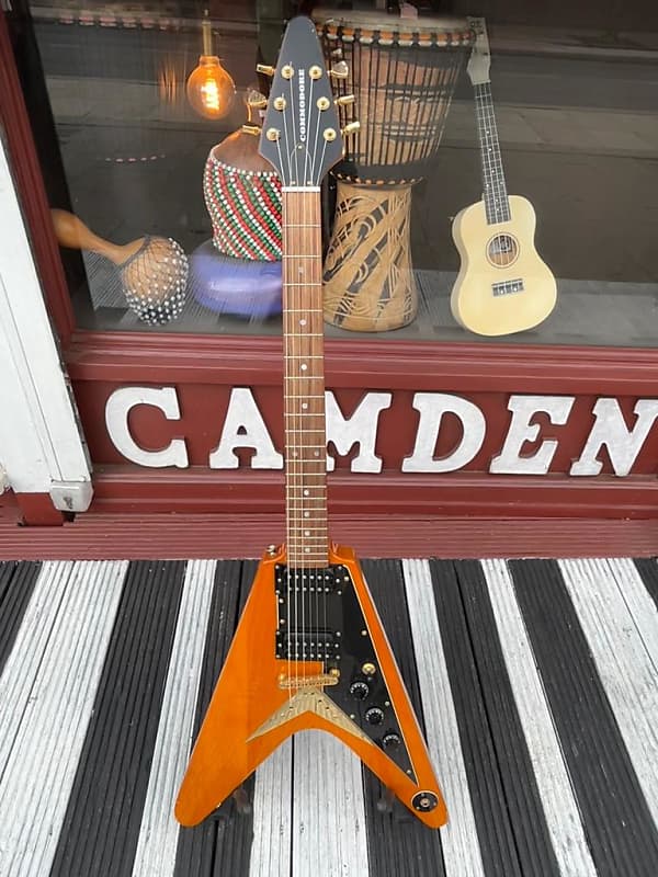 Commodore Flying V.A Korina V Copy Blonde | Reverb
