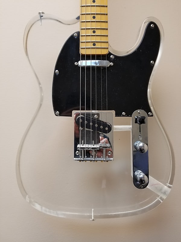 Acrylic Tele with case | Reverb