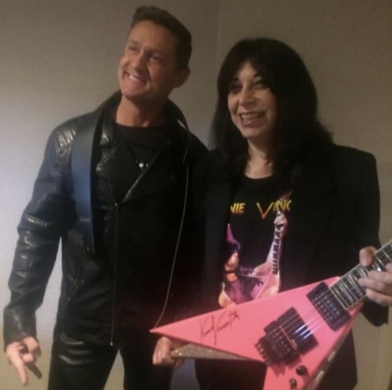 Jackson USA Vinnie Vincent Vee 1988 Pink OHSC | Reverb