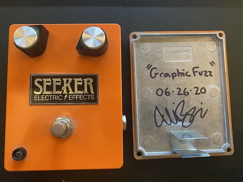 Seeker Electric Effects Graphic Fuzz 2020 - Orange | Reverb
