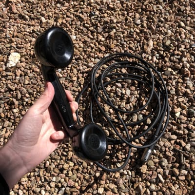 Vintage microphone made from a telephone with stutter effect | Reverb