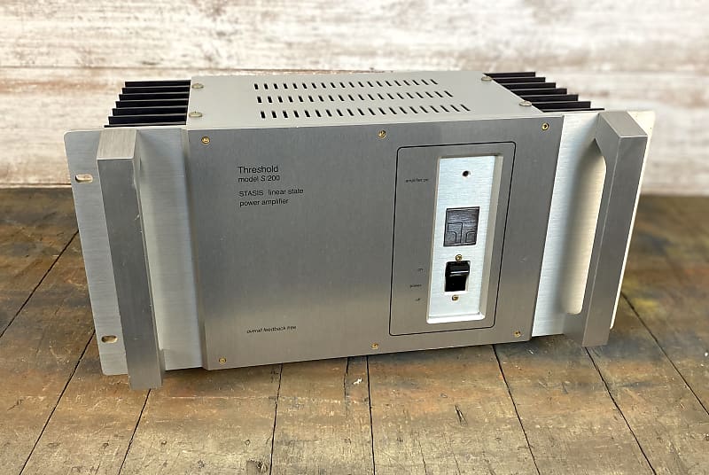 1980's Threshold S200 Stereo Power Amplifier Silver Free | Reverb