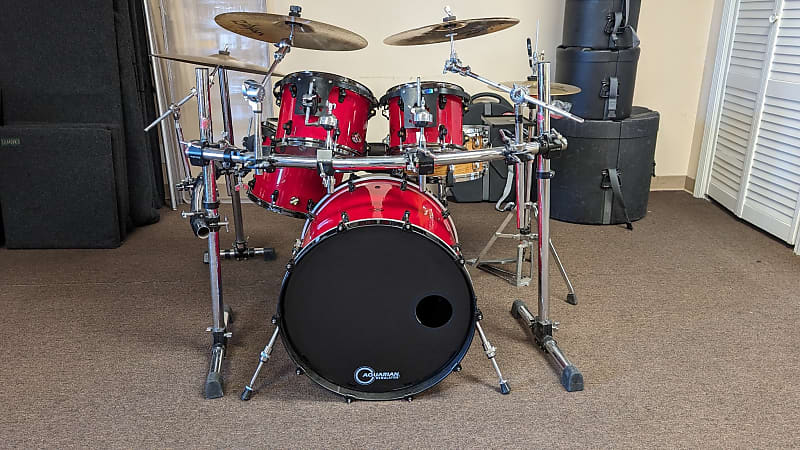 Rocket Shells 5 piece complete drum set 2000's or newer - Red | Reverb
