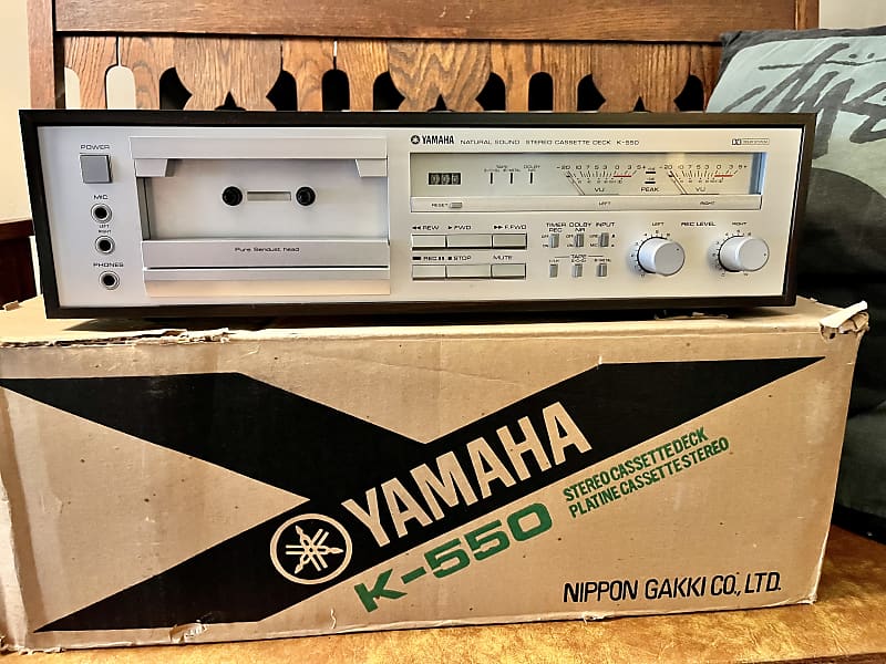 Yamaha K-550 Tape Deck - Wood/Silver | Reverb