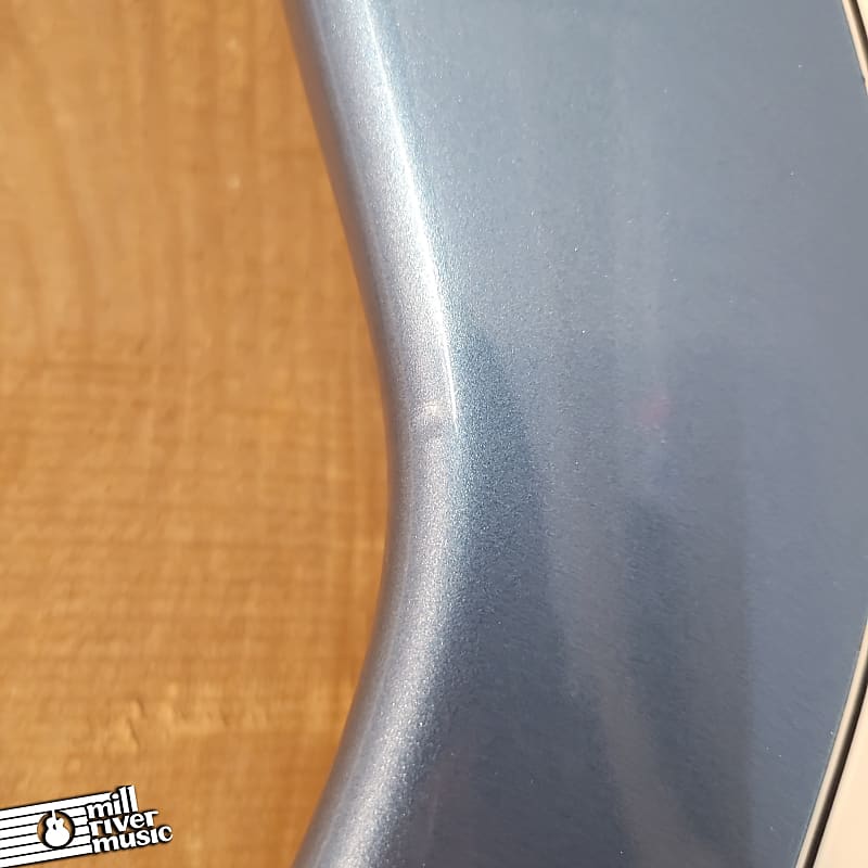 D'Pergo Classic S-Style Silver Blue Metallic Electric Guitar | Reverb