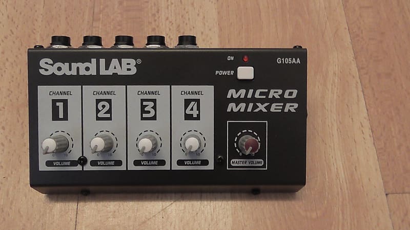 Sound Lab 4 Channel Mono Micro Mixer | Reverb